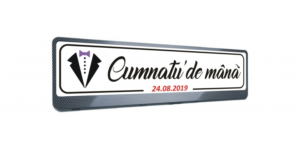 Placuta Auto Cumnatu De Mana Model Nou